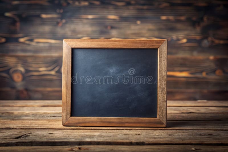 Rustic Wooden Frame Square Blackboard a Versatile Menu Template for ...