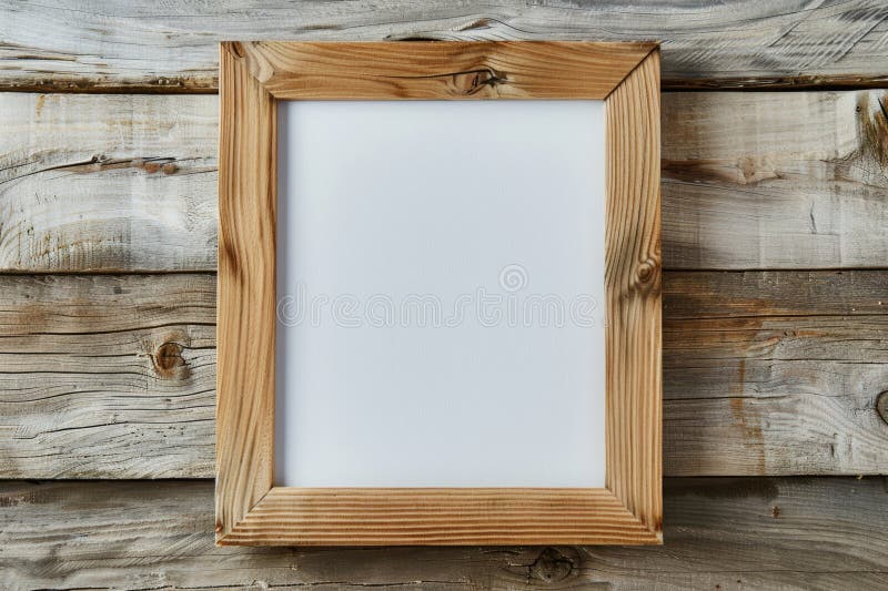 Rustic Wooden Photo Frame on Reclaimed Wood Surface - Perfect for Home ... Rustic Wooden Photo Frame on Reclaimed Wood Surface - Perfect for Home ...