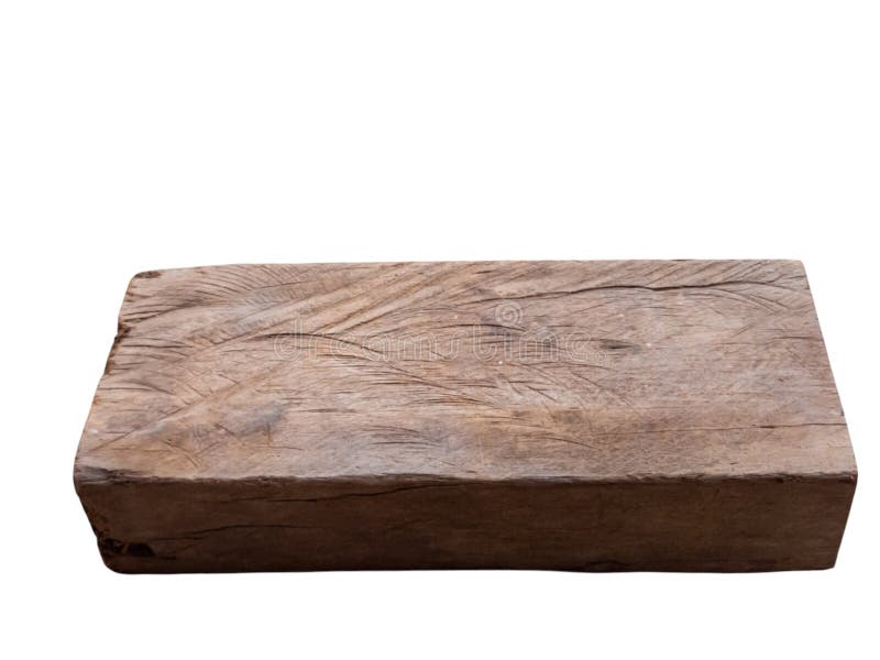 Rustic Wooden Plank Isolated on White Background for Design and Display ...