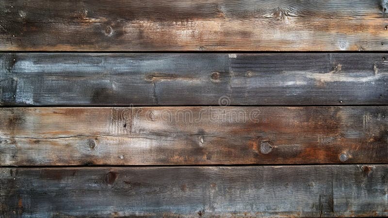 Rustic Wooden Planks Background with Weathered Texture Stock ...