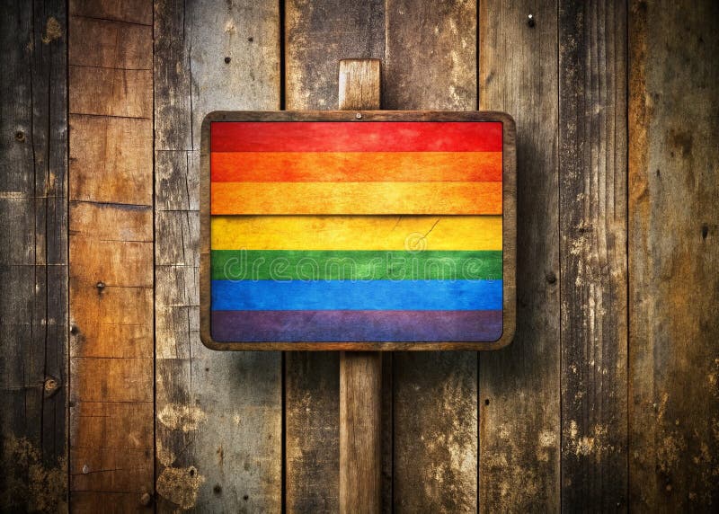 Rustic Wooden Post with Equality Symbol a Powerful Visual ...