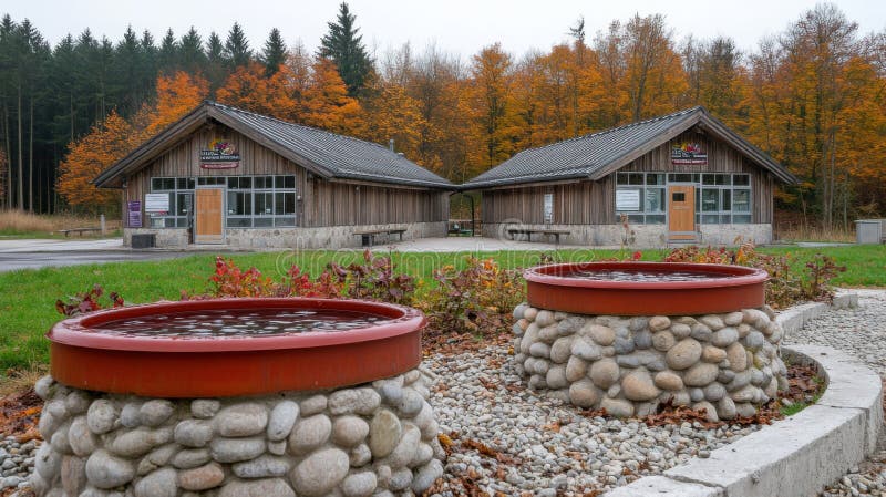 Autumnal Forest Visitor Center Stock Photos - Free & Royalty-Free Stock ...