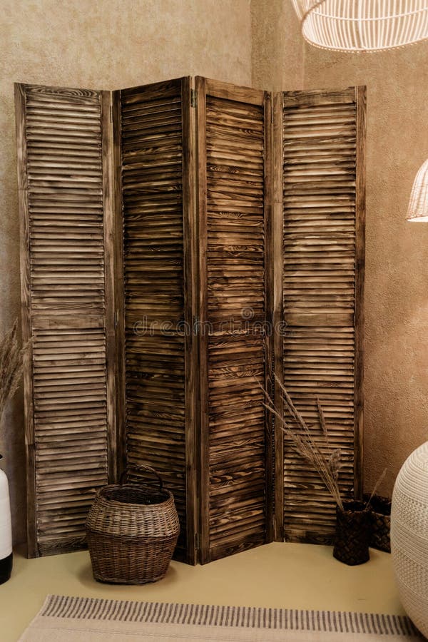 Rustic wooden screen stock photo. Image of minimalism - 236768668