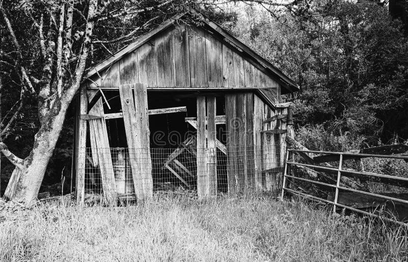 Rustic Wooden Shack Retro Farming Rural Stock Photo - Image of design ...