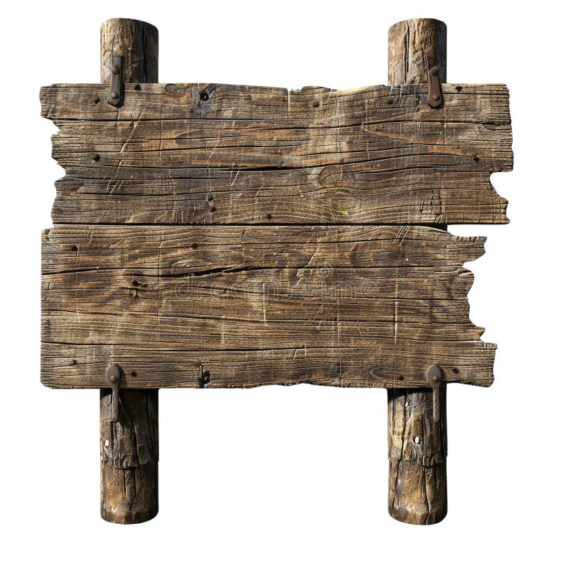 Rustic Wooden Signboard stock image. Illustration of empty - 348287457