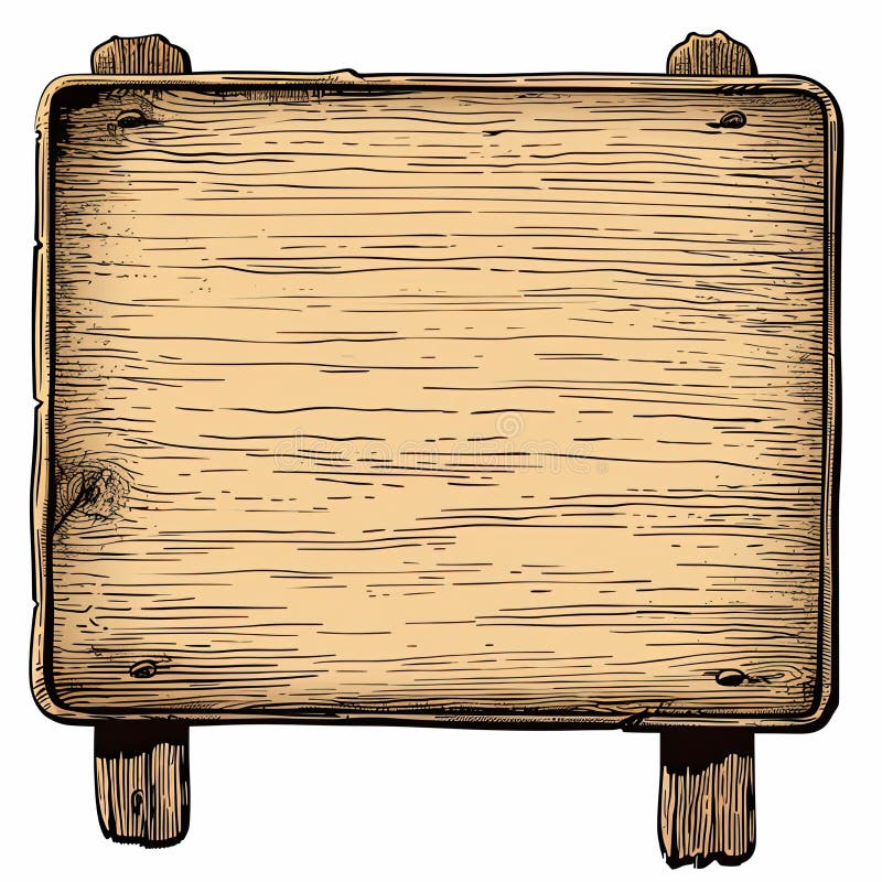 Rustic Wooden Signboard with Texture and Weathered Appearance Stock ...