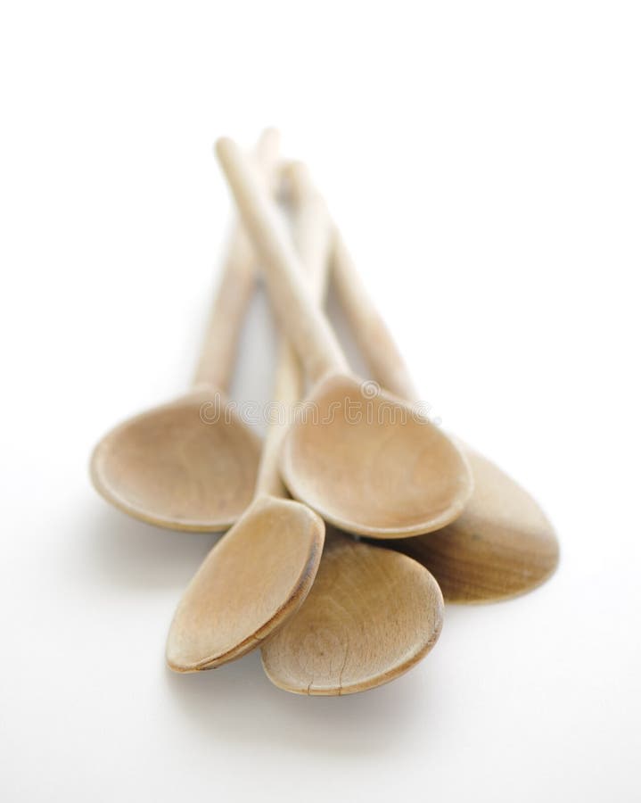 Rustic Wooden Spoons stock image. Image of spatula, five - 12379957