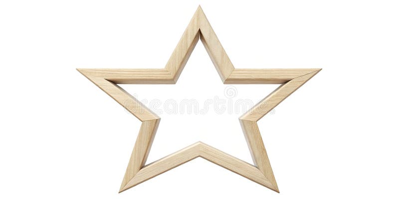 Rustic Wooden Star Frame a Macro Photography of an Empty Decorative ...