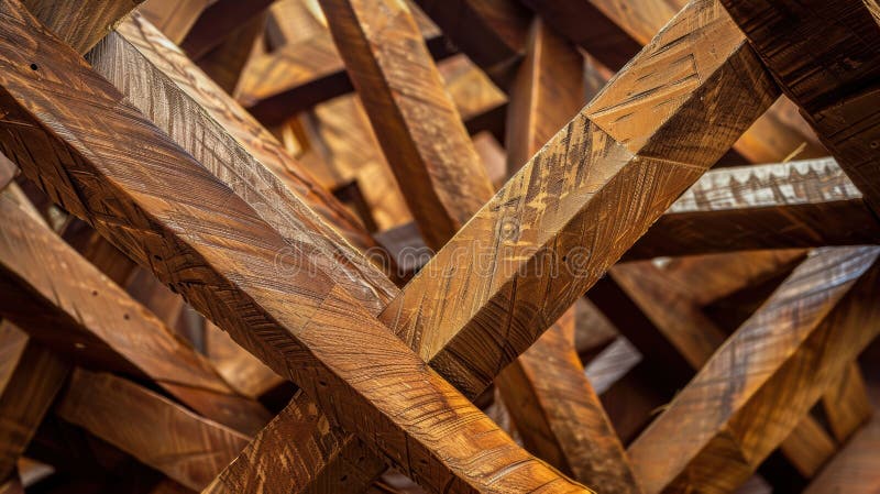 Rustic Wooden Structure Background Featuring Fine Details and Natural ...