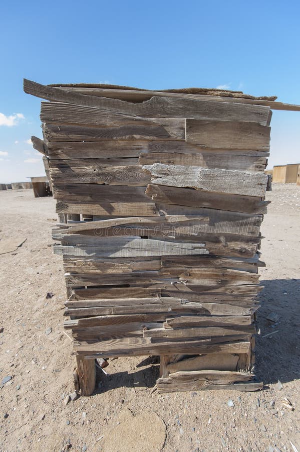Rustic Wooden Structure in a Desert Town Stock Photo - Image of wooden ...