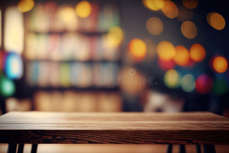 Rustic Wooden Table in Classroom for Displaying Educational Products ...