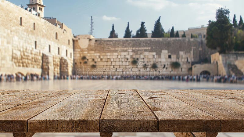 A Rustic Wooden Table, Devoid of Any Items, Shown in Close-up with the ...