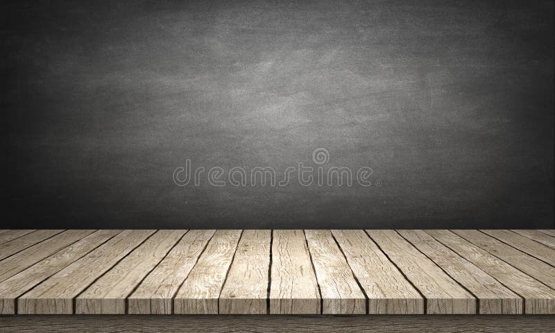 Clear Rustic Wooden Table with Grey Background Stock Image - Image of ...