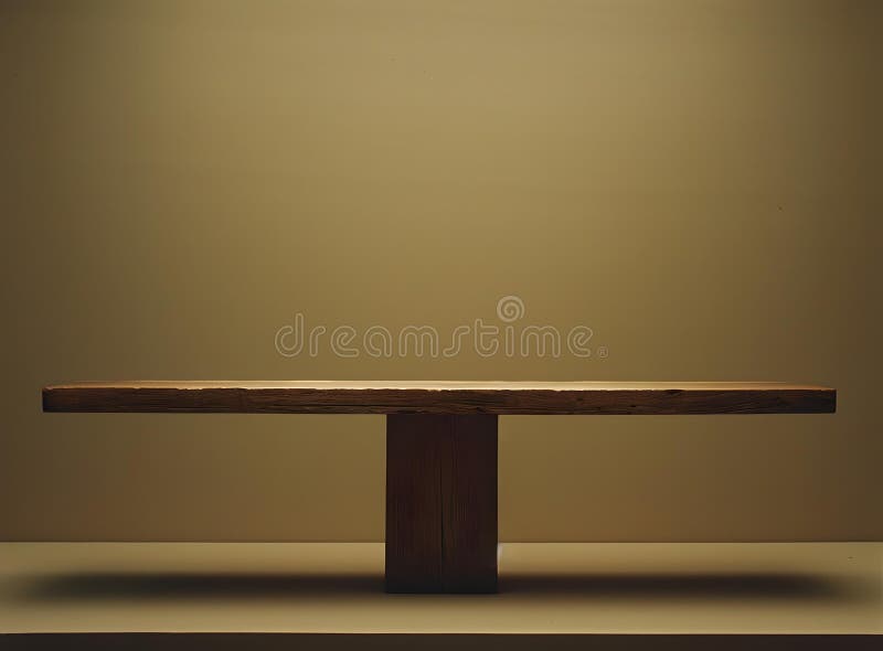 Rustic Wooden Table with Simple Design Generated Using AI. Stock ...