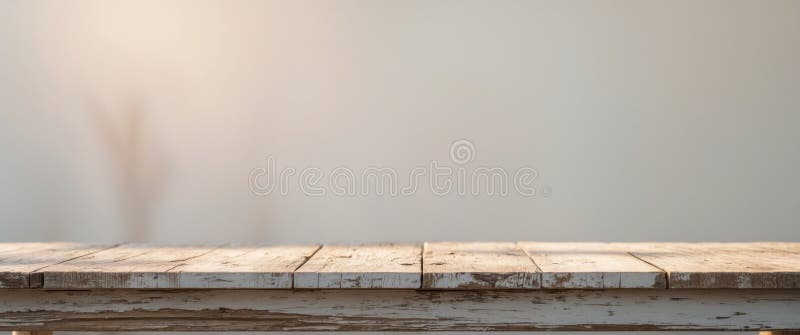 Rustic Wooden Tabletop and Blurred Background for Product Display or ...