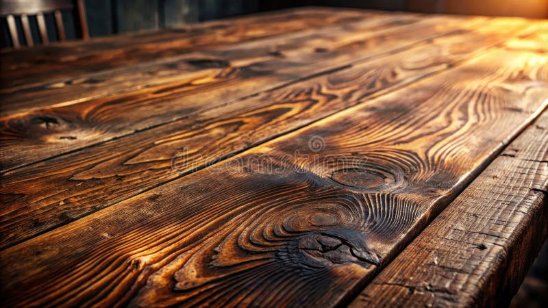 Rustic Wooden Tabletop Texture Warm Brown Plank Surface Ideal for ...