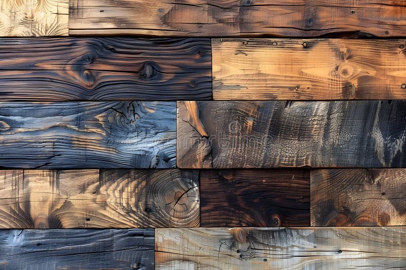 Rustic Wooden Texture Background - Reclaimed Timber Panels for Interior ...