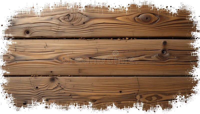 Rustic Wooden Texture Overlay: Grunge Wood Pattern on White Background ...