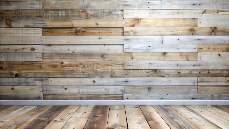 Rustic Wooden Wall and Floor Interior Design Background Featuring ...