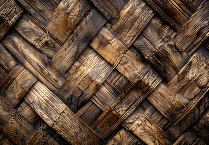 Rustic Woven Bamboo Basket Texture Stock Illustration - Illustration of ...