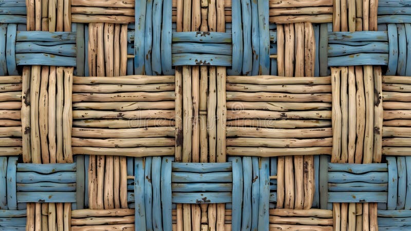 Rustic Woven Basket Texture, Blue & Beige Reed High Quality Image Stock ...