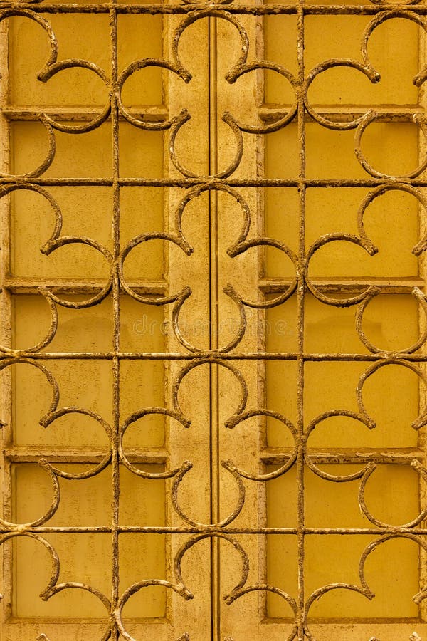 Rustic Yellow Grate stock image. Image of iron, antique - 341756555
