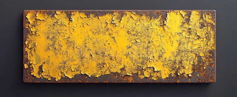 Rustic Yellow Peeling Paint Metal Texture Background High Quality Image ...