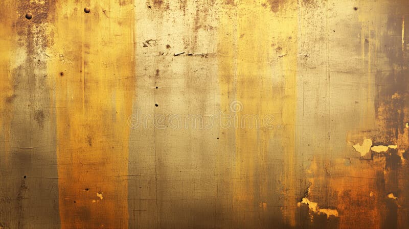 Rustic Yellow Textured Wall with Weathered Details Stock Illustration ...