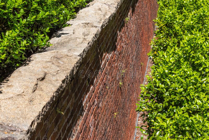 Wall with Rusticated Blocks Stock Image - Image of construction, built ...