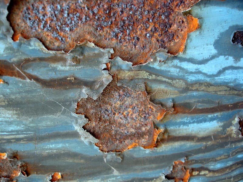 Rusting through stock photo. Image of bias, grunge, blue - 782618