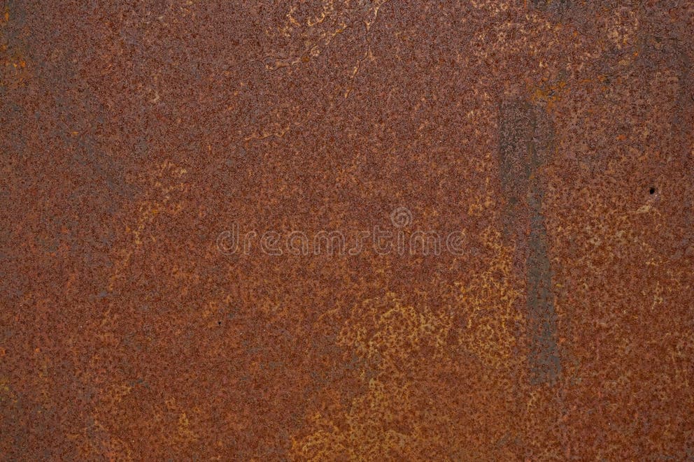 Rusting As Abstract Background. Textured Reddish-brown Rust Coating ...