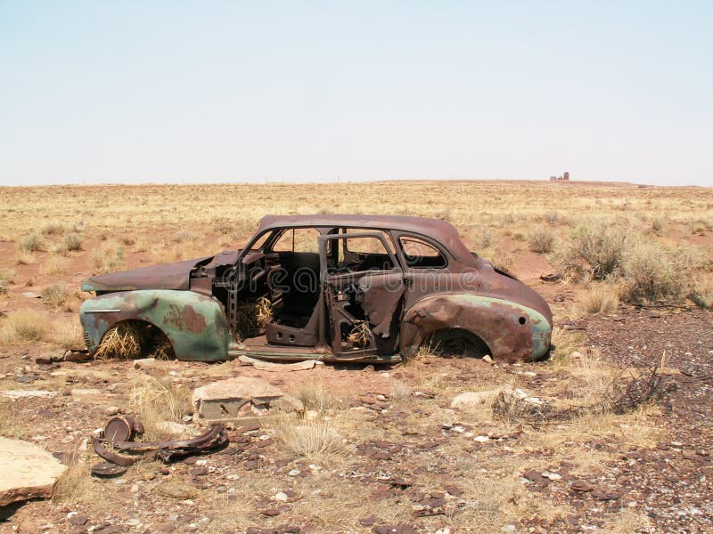 Rusting Car stock image. Image of rusted, chevrolet, wrecked - 5505025