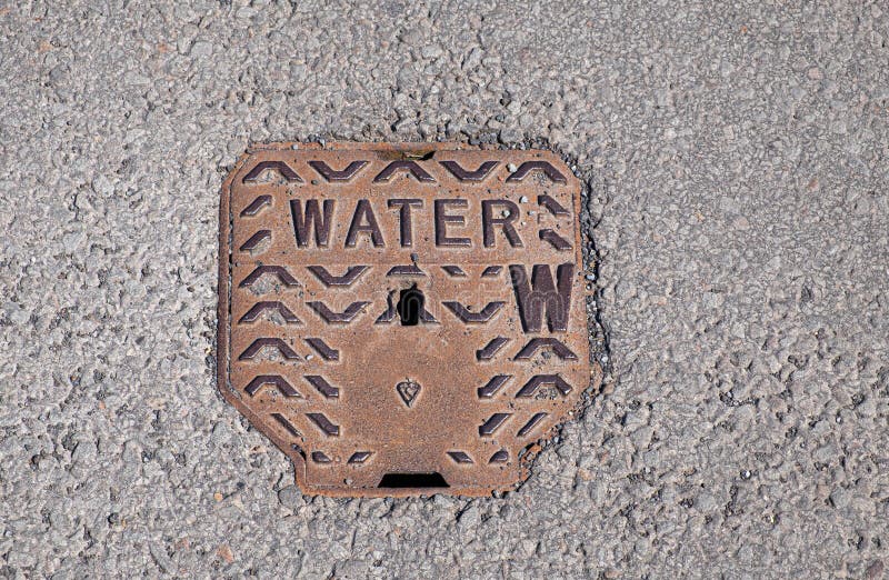 A Rusting Cast Iron Stopcock Cover Stock Image - Image of metalwork ...