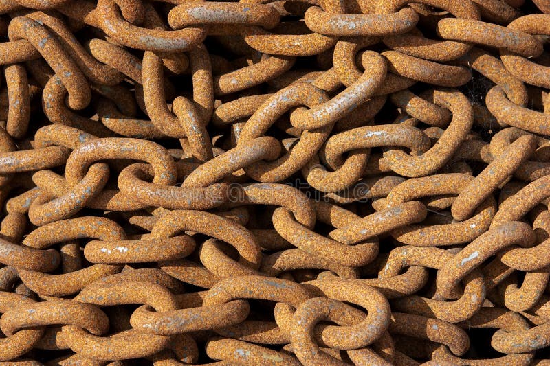 Rusting chains stock image. Image of secure, detail, industry - 416243