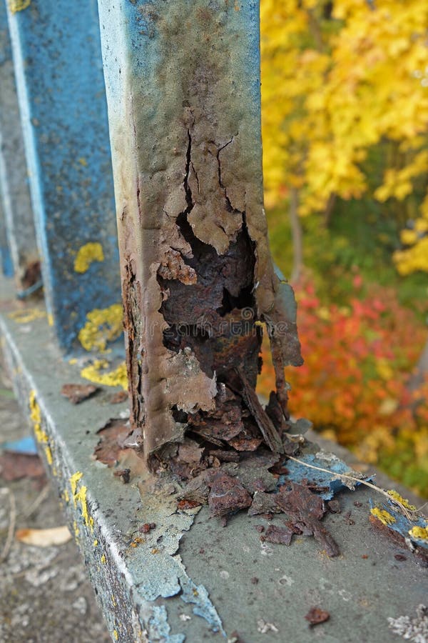 Rusting fence stock photo. Image of layer, aggressive - 100492092