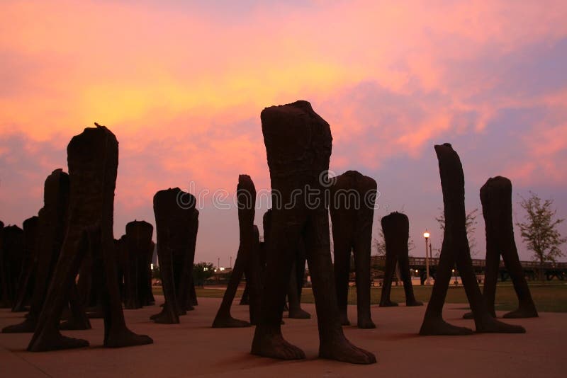 Rusting Iron Headless Figure Chicago Editorial Image - Image of ...