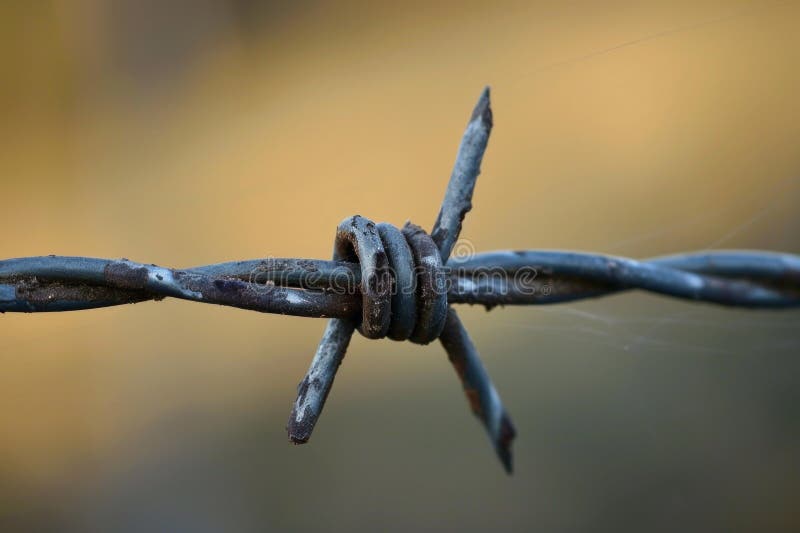 Rusty Barbed Wire Showing Age and Erosion Stock Photo - Image of ...