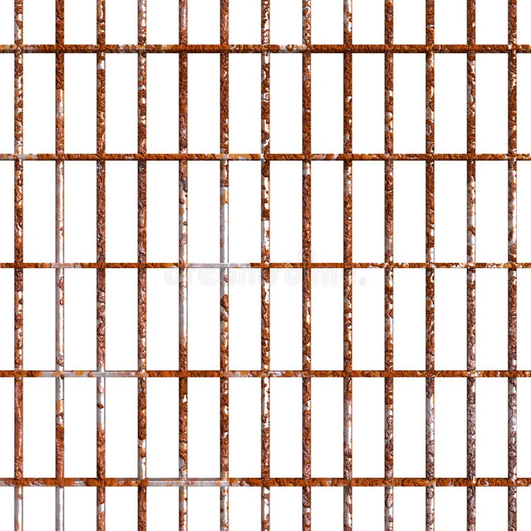 Rust prison bars stock image. Illustration of emptied - 54303359