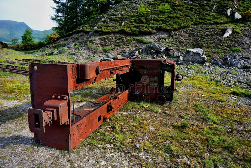 Rusting quarry engine stock photo. Image of obsolete - 118643492