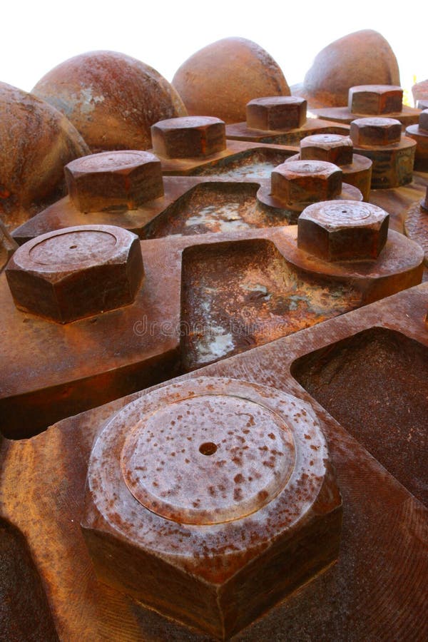 Rusting sculpture stock photo. Image of shapes, monument - 790998