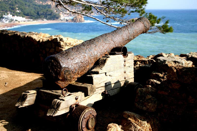 Rusting Spanish cannon stock photo. Image of costa, warfare - 237870