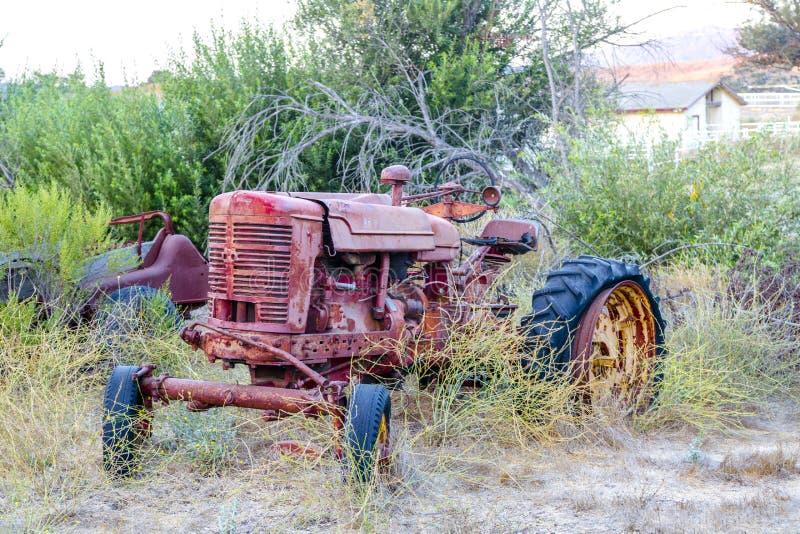 Rusting Tractor stock image. Image of field, vehicle - 97899865