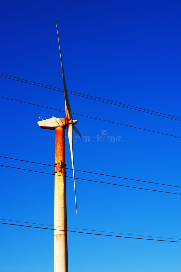 Rusting Wind Turbine stock image. Image of energy, electricity - 127991633