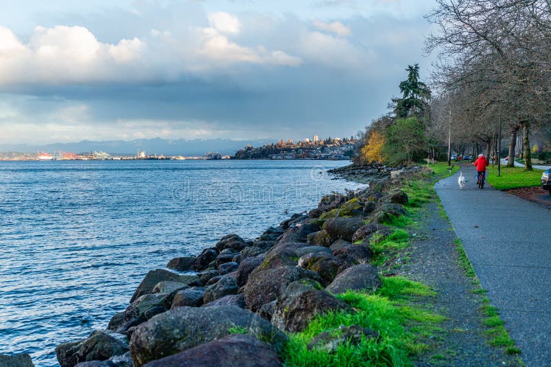 Ruston Scenic Shoreline stock image. Image of marine - 347669001