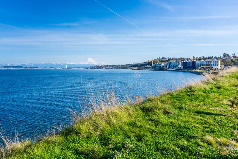 Ruston Shoreline from Park stock photo. Image of harbor - 181074212