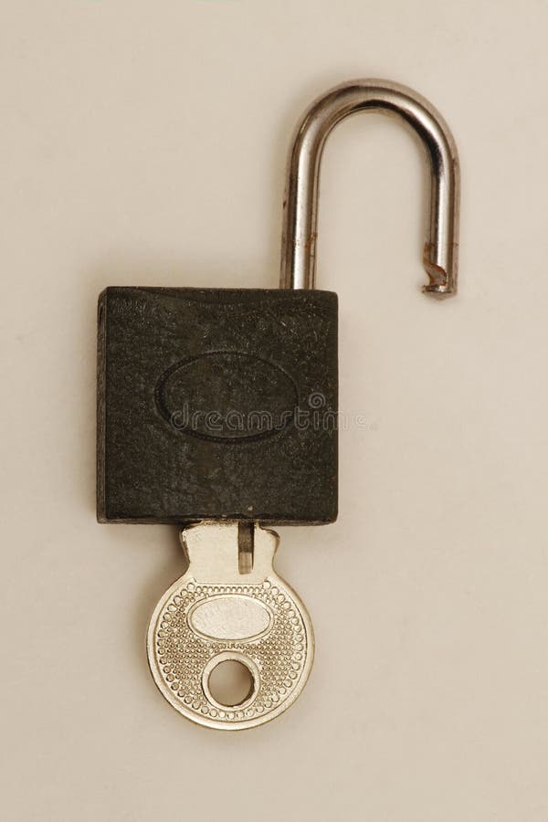 Rusty Padlock Used To Lock the Doors of Places Such As Garage Doors ...