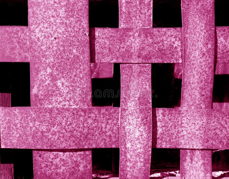 Rusty Abstract Metal Grit Construction in Pink Tone Stock Image - Image ...
