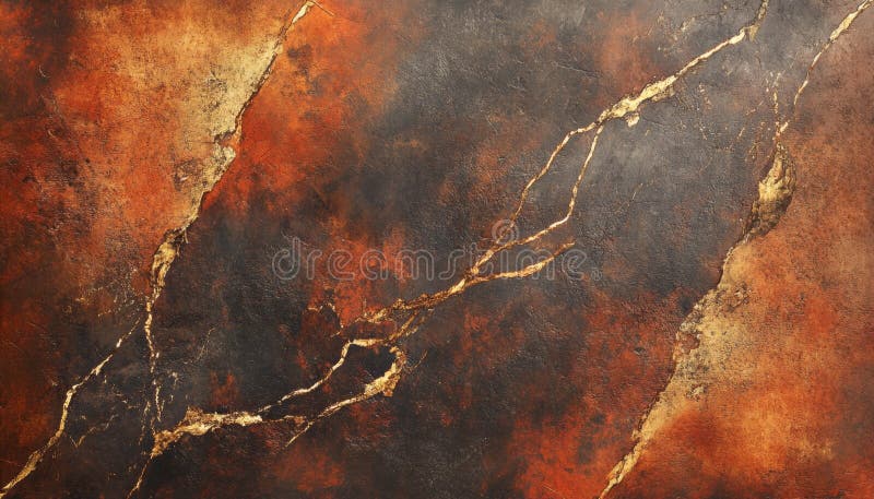 Rusty Abstract Texture with Gold Veins Stock Image - Image of vintage ...