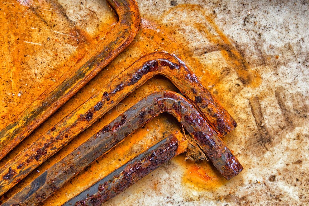 Rusty Allen Key Set stock photo. Image of black, improvement - 34441174