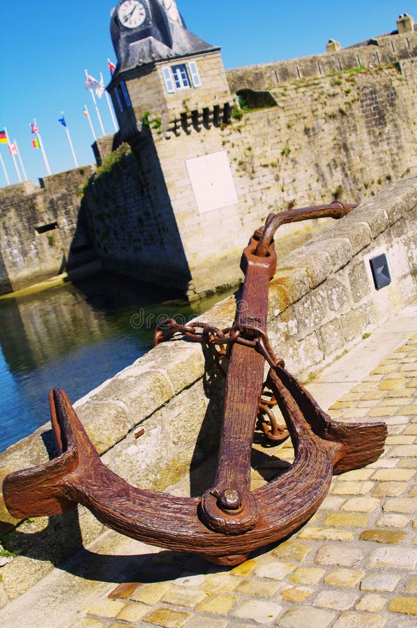 Rusty anchor stock image. Image of chain, rusty, marine - 12264769